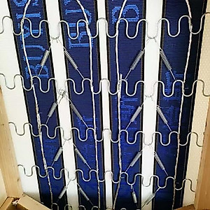 YLM1991 Upholstery Stay Wire for Sofa Furniture Springs, 9 Gauge with 40 Clips (10M/32ft)