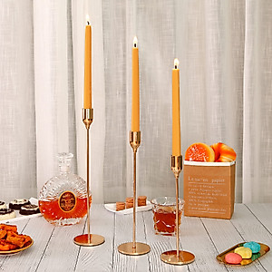 olorvela Beeswax Candles Beeswax Taper Candles Beeswax Candle Sticks 100% Pure Natural Bees Wax Candles for Home Each Burn 6Hrs, 6inch 10Pack