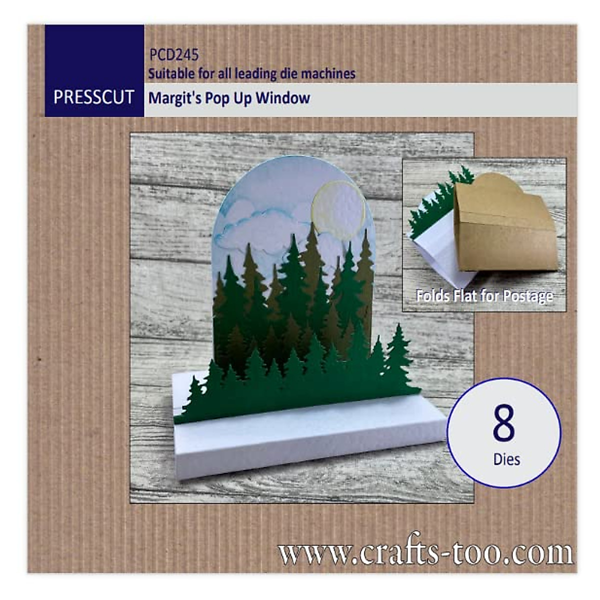 Presscut - Margit's Pop Up Window (8pcs) - John Next Door