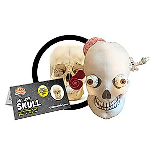 GIANTmicrobes Deluxe Skull with Hidden Organs Plush, Skull Plush, Anatomical Skull Gift, Halloween Skull Decor, Anatomy Skull, Human Skull Model Plushie, Skull Anatomy Model, Skull Pillow, Skull Toy