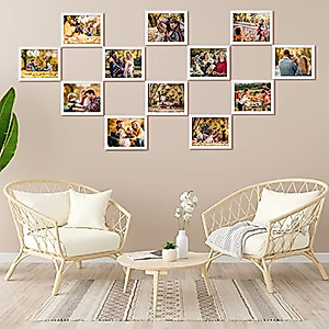 Lyeasw 8x10 Picture Frames White 12 Pack, Multi 8 by 10 Photo Frame for Wall Mount or Tabletop Display