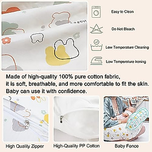 AMCATON Breastfeeding Pillow for Mom, Nursing Pillow for Breastfeeding, Breastfeeding Pillow with Adjustable Strap, Fence Protection (Rabbit)