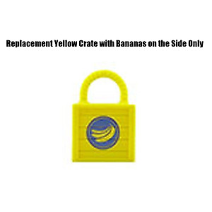 Replacement Part for Thomas and Friends Train Playset - GLK81 ~ Animal Park Monkey Adventure Train Set ~ Replacement Yellow Crate with Bananas on The Side