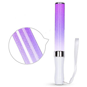 GOCTOS Multicolor LED Glow Sticks, Party Flashing Light, 15 Color Changing 2 Lighting Modes Flashing Light Stick for for Party Supplies, Festivals, Raves, Birthdays, Parking Guides, Dog Walkers Safety