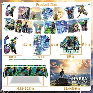 Legend Party Supplies, Legend Birthday Party Decorations Include Banner, Hanging Swirls, Tablecloth, Backdrop, Balloons, Cake Toppers, Legend Party Favors