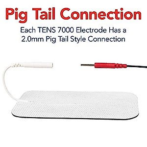 TENS 7000 Official TENS Unit Replacement Pads 32 Pack - 16-2" X 2", 16-2" X 4" TENS Unit Electrode Pads Compatible with Most TENS Machines Replacement Electrodes Value Pack