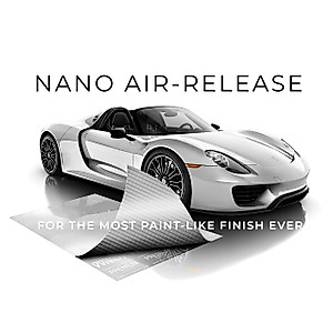 VViViD+ Ultra Gloss Silver Metallic Vinyl Car Wrap Premium Paint Replacement Film Roll with Nano Air Release Technology, Stretchable Protective Cap Liner, Self Adhesive, Indoor Outdoor (1ft x 5ft)