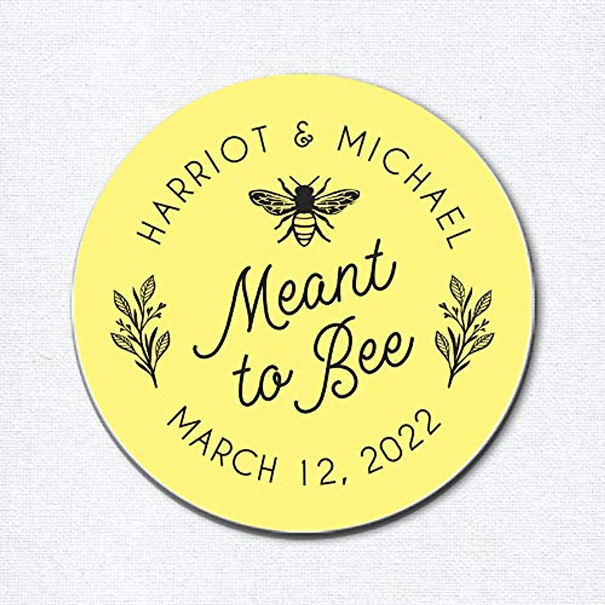 Meant to bee sticker, Honey favor stickers, Meant to bee labels, Custom wedding stickers, Honey bee party, F16:18