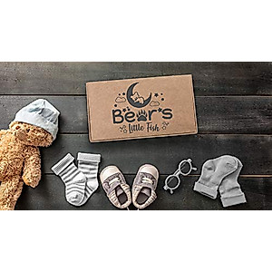 Bear's Little Fish 3-Pack of Moses Basket Sheets |100% Hypoallergenic Jersey Cotton |Gender Neutral Grey and White for Baby boy or Girl |Fitted Crib Sheets for Oval, Hourglass and Rectangular Mattress