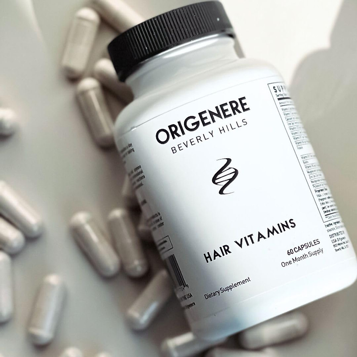 Natural Hair Growth Vitamins For Longer, Stronger, Healthier Hair, Perfect Skin And Healthy Nails. Organic Ingredients, Biotin And Minerals With No Chemicals For Men And Women. 60 Tablets