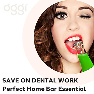 OGGI Bar Blade Bottle Opener Stainless Steel, Bartender Bottle Opener, Solid Bottle Cap Opener, Heavy Duty Beer Opener, 7" / 18cm