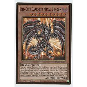 Red-Eyes Darkness Metal Dragon - MGED-EN009 - Premium Gold Rare - 1st Edition