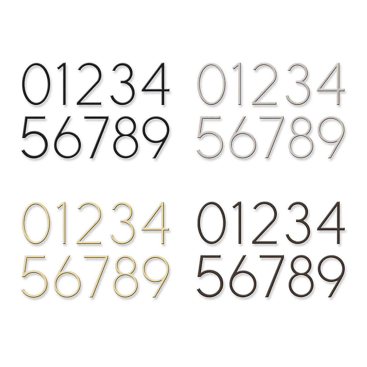 Distinctions 844709 Upgraded 5" Brushed Nickel 5" Floating House Number 9