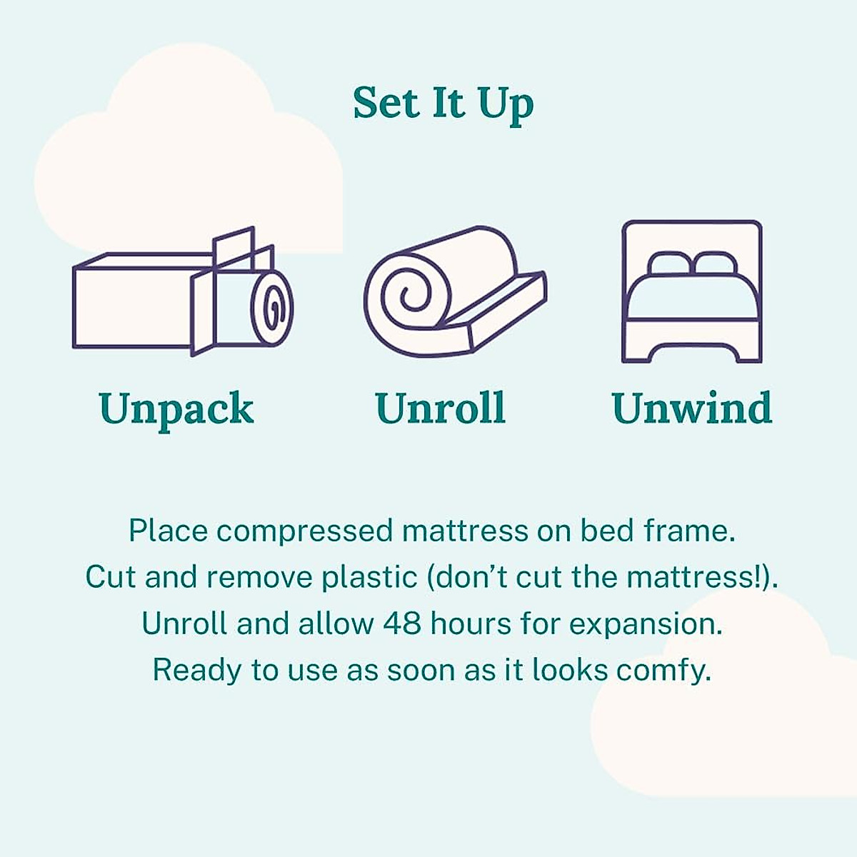 Sleep Innovations Marley 12 Inch Cooling Gel Memory Foam Mattress, Cal King Size, Bed in a Box, Medium Firm Support