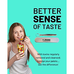 Tongue Scraper for Adults - Oral Care Tool to Remove Plaque, Fight Bad Breath and Enhance Teeth Care, Ergonomic Handle for Better Hygiene also for Kids, Comes With Storage Box, Easy Use, Sterilizable