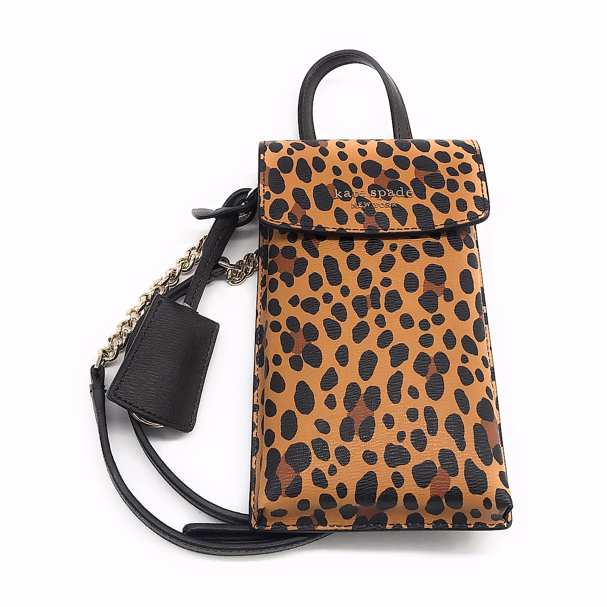 Kate Spade New York Spencer Leopard North South Phone Crossbody