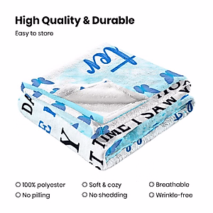 NIAXAYER Bonus Daughter Gifts Blanket from Bonus Mom Dad, Gift for Bonus Daughter for Birthday Christmas Graduation Day, Step Daughter Gifts from Stepparents Throw Blankets 60"x80"