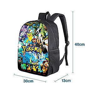 Fashion 3D printed backpack for boys and girls, light and large capacity cute anime school bag 1-One Size