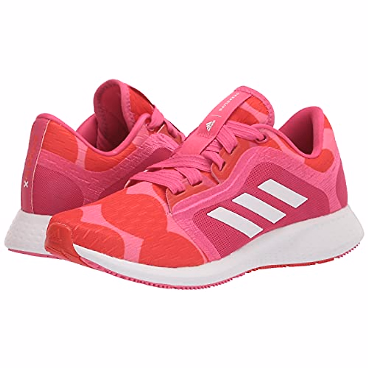 adidas Women's Edge Lux 4 x Marimekko Running Shoe, Team Real Magenta/White/Vivid Red, 6