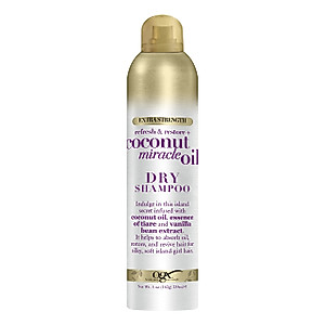 OGX Extra Strength Refresh Restore + Dry Shampoo, Coconut Miracle Oil, 5 Ounce