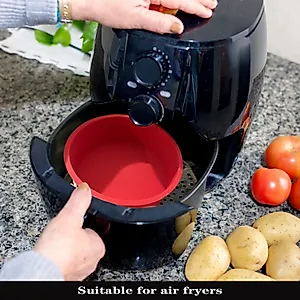 2pcs 8 Inch Silicone Cake Pan for Baking, Round Cake Molds Silicone Baking Pan Non-Stick Quick Release Suitable for Cheesecake Chocolate Cake Brownie Cake puddings