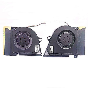 QUETTERLEE New Laptop CPU+GPU Cooling Fan for ASUS Rog Zephyrus G14 GA401I GA401IV GA401IU GA401IH GA401II GA401IH-BR7N2BL GA401IHR Series DFSCK22115181H FMBC DFSCK22105182H FMBB DC12V 1A Fan
