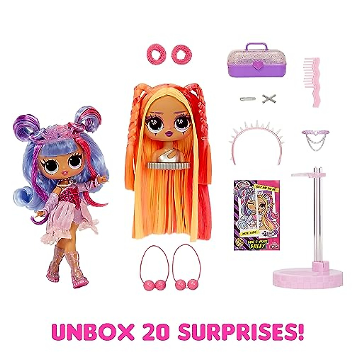 LOL Surprise Tweens Surprise Swap Fashion Doll Buns-2-Braids Bailey with 20+ Surprises Including Styling Head and Fabulous Fashions and Accessories – Great Gift for Kids Ages 4+