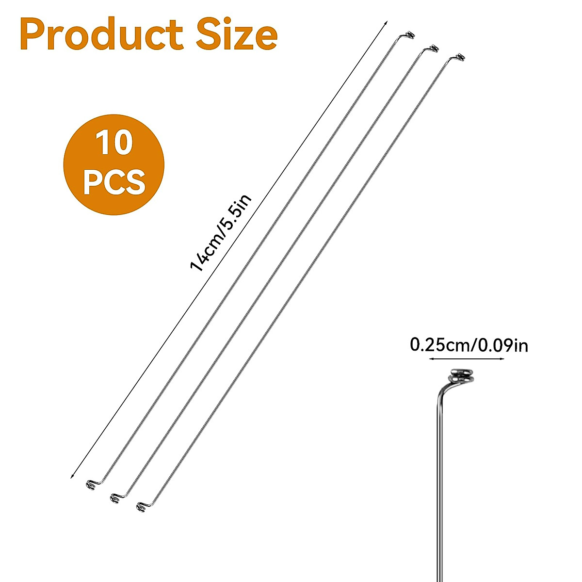 KALIONE 10 Pieces Cheese Slicer Wire, Cheese Wire Replacement Kit, Stainless Steel Cheese Cutter Wire, Butter Cutter Wire, Wire Cheese Cutter, Cheese Wire Knife Kit for Slicing Block Cheese Butter