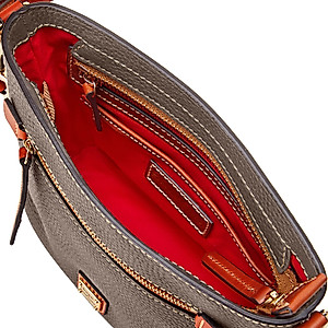 Dooney & Bourke Handbag, Pebble Grain Small Zip Crossbody - Grey