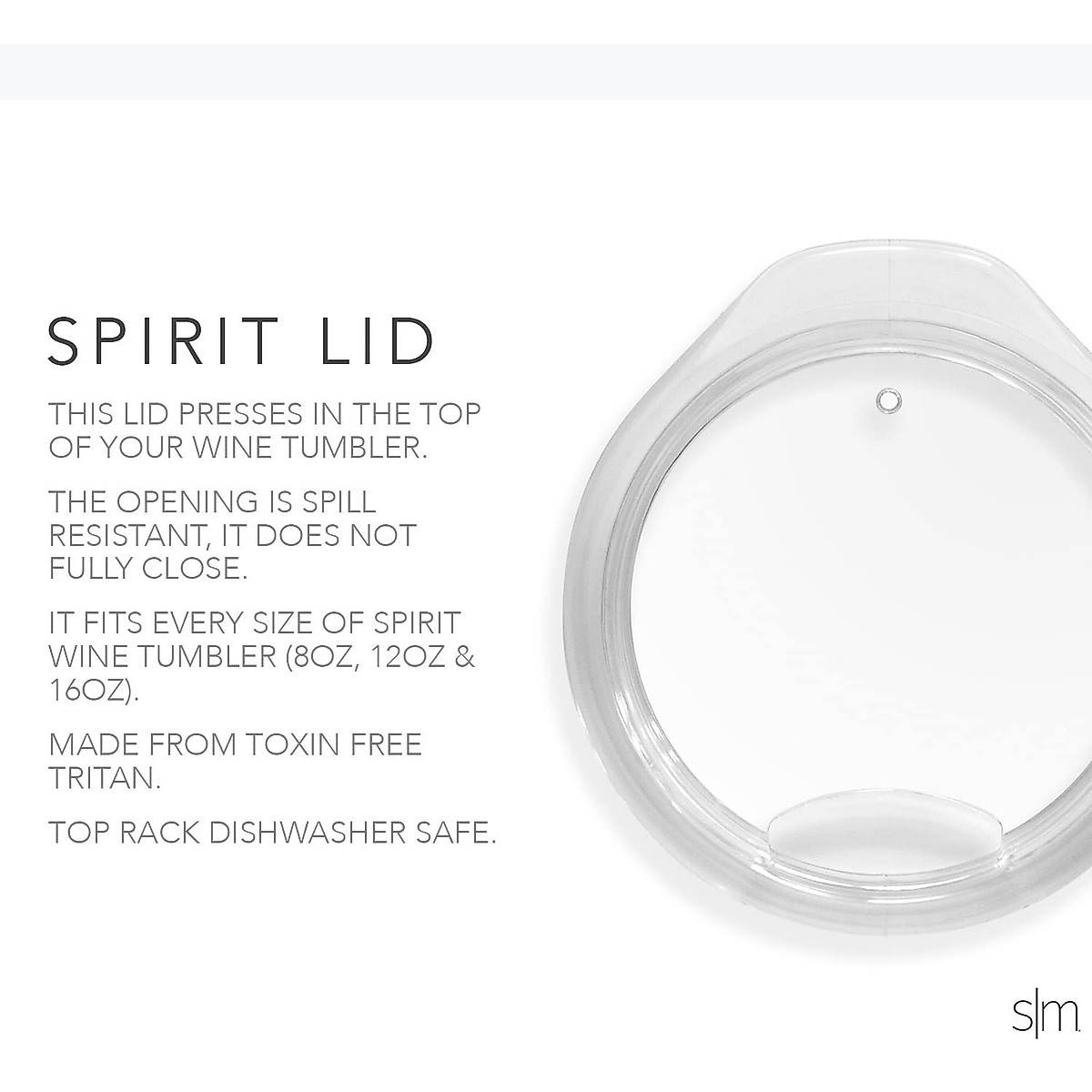 Simple Modern Wine Tumbler with Lid | Cute Stemless Glass Cup with Press-In Lid | Insulated Stainless Steel Coffee Mug | Gifts for Women Men Him Her | Spirit Collection | 12oz | Lavender Mist