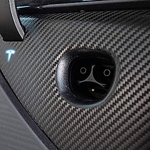 Tesla Model 3 Charging Port Wrap US Model ONLY - Fits 2017-2020 Model 3 and Y (Carbon Fiber Black)