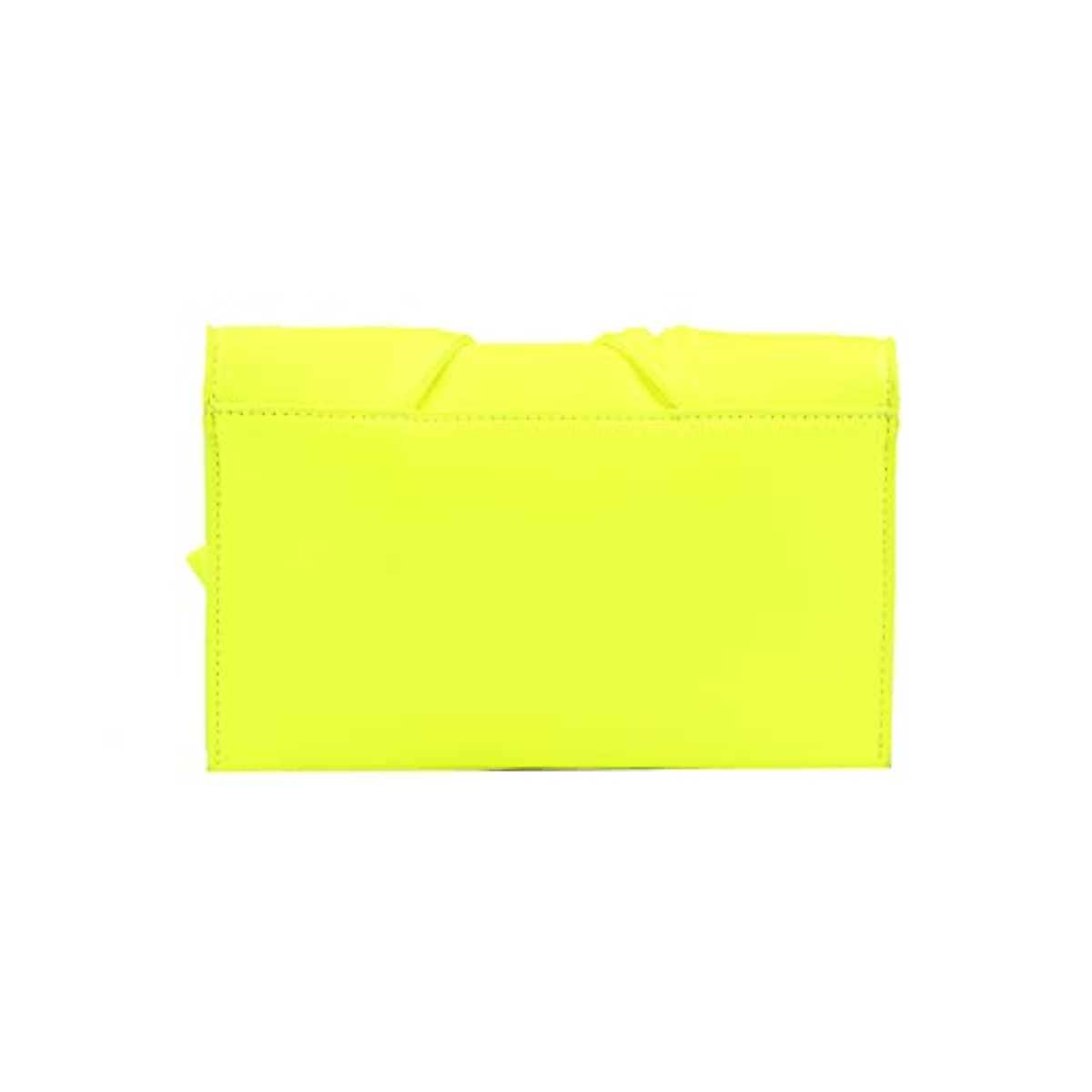 Handbag Republic Evening Clutch Messenger Style With Cute Bow Tie Purse Vegan PU Leather Crossbody Shoulder Bag (L-Black)