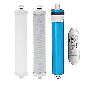 IPW Industries Inc Compatible Culligan AC-30 Double Nipple End Reverse Osmosis Filter Set - Sediment/Carbon/Inline/RO Membrane