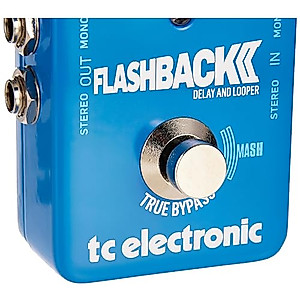 TC Electronic FLASHBACK 2 DELAY Legendary Delay Pedal with Groundbreaking MASH Footswitch, Crystal Delay Effect and Built-In TonePrint Technology, Blue