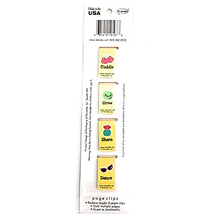 Re-Marks Cute Cactus in Bowls Magnetic Page Clips