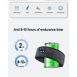 Headband Headphones Bluetooth Noise Cancelling for Side Bluetooth Headphones Stereo Speakers-Sports Wireless Earphones Upgrade Version