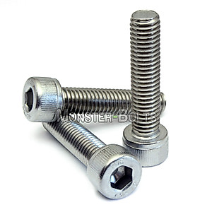MonsterBolts - #6-32 x 5/8" Socket Head Screws, Stainless Steel, 10 Pack
