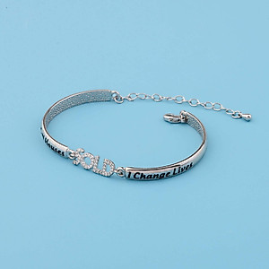 BLEOUK Realtor Gift Real Estate Agent Appreciation Gift I Don't Sell House I Change Lives (Change Lives Silver)