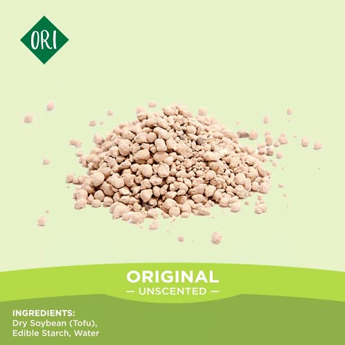 O.R.I./Graystone Natural Granular Tofu Cat Litter for Automatic Self-Cleaning Litter Box Robots | Dust Free Fast Clumping Multi-Cat Plant Based Flushable Lightweight | 1pk 4.5lb Refill Bag Unscented