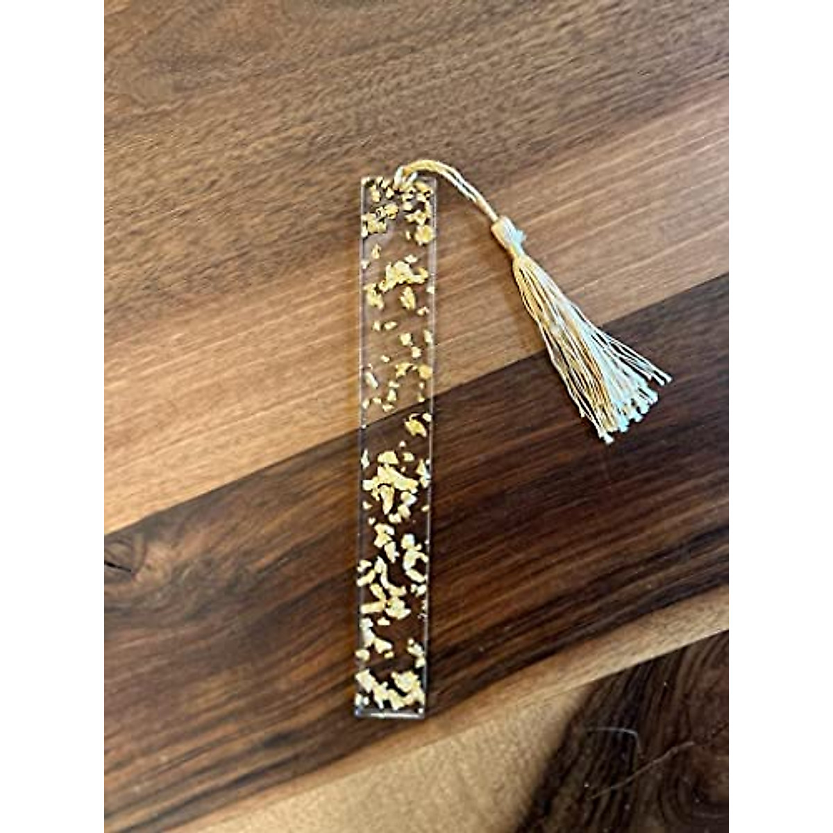 Epoxy Bookmark Gold Bookmark Epoxy Resin Bookmark Custom Epoxy Resin Gold Bookmark 3PCS