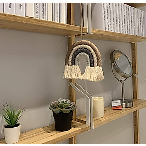 Rainbow Wall Hanging,Rainbow Wall Art,Handmade Macrame Rainbow Wall Decor for Nursery Kids Room Home Decor