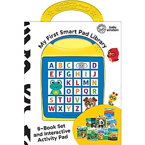 Baby Einstein - My First Smart Pad Library Electronic Activity Pad and 8-Book Library - PI Kids