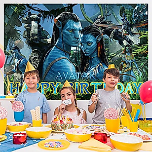 Avatar Birthday Decorations Birthday Banner Photography Background Avatar Party Supplies 5x3Ft Avatar Backdrop for Kids Decoration Baby Shower Photography