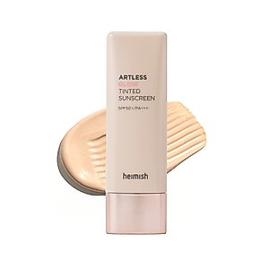 heimish Artless Glow Tinted Sunscreen Shine Beige SPF50+ PA+++ | natural tone correction, glowing, moisturizing, sun protect