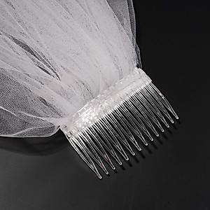Pangda 10 Pieces Clear Hair Combs Women Hair Clip Combs 14 Teeth Plastic Bridal Wedding Veil Combs for Girl Fine Hair Styling Accessories