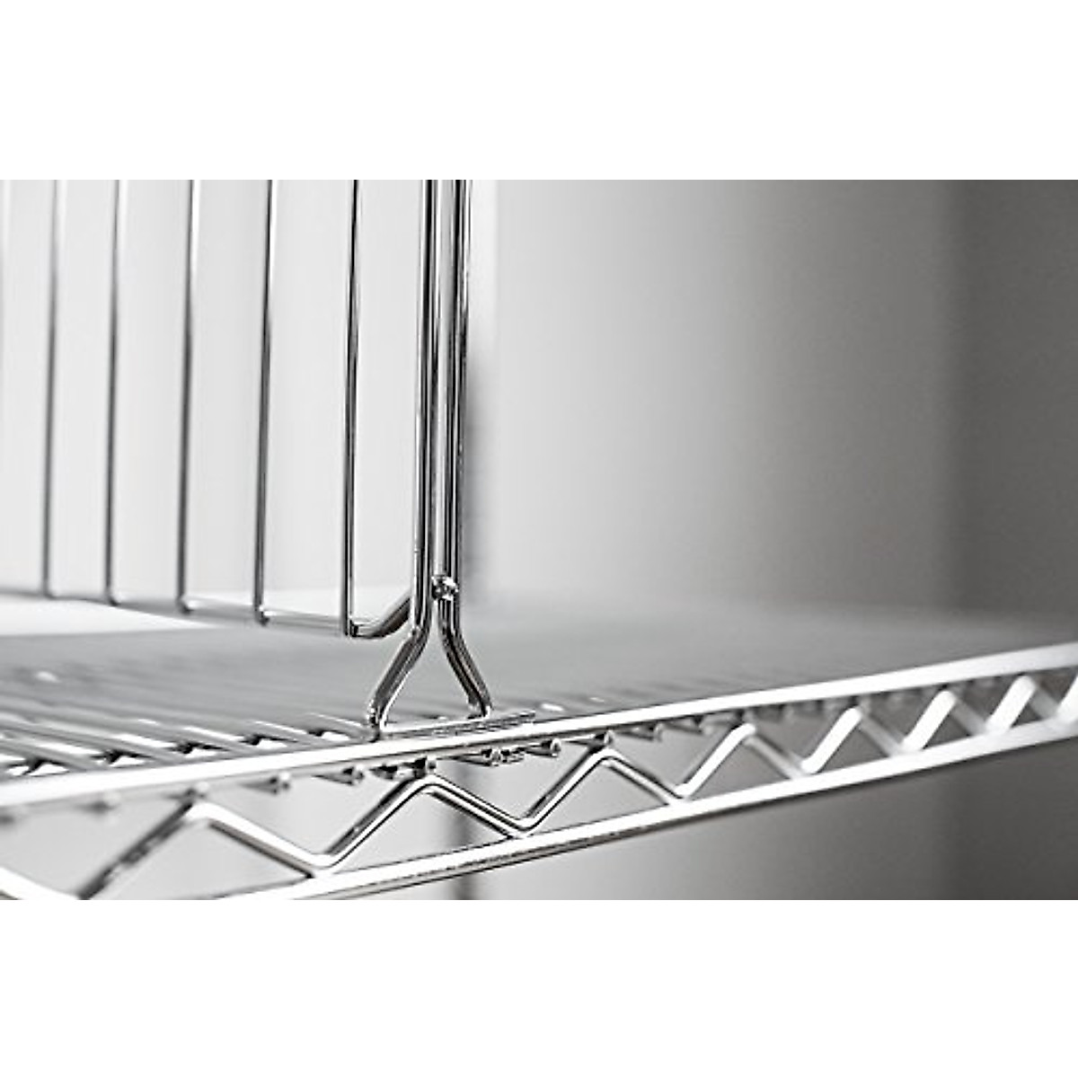 Omega 21" Wide Chrome Wire Shelf Divider