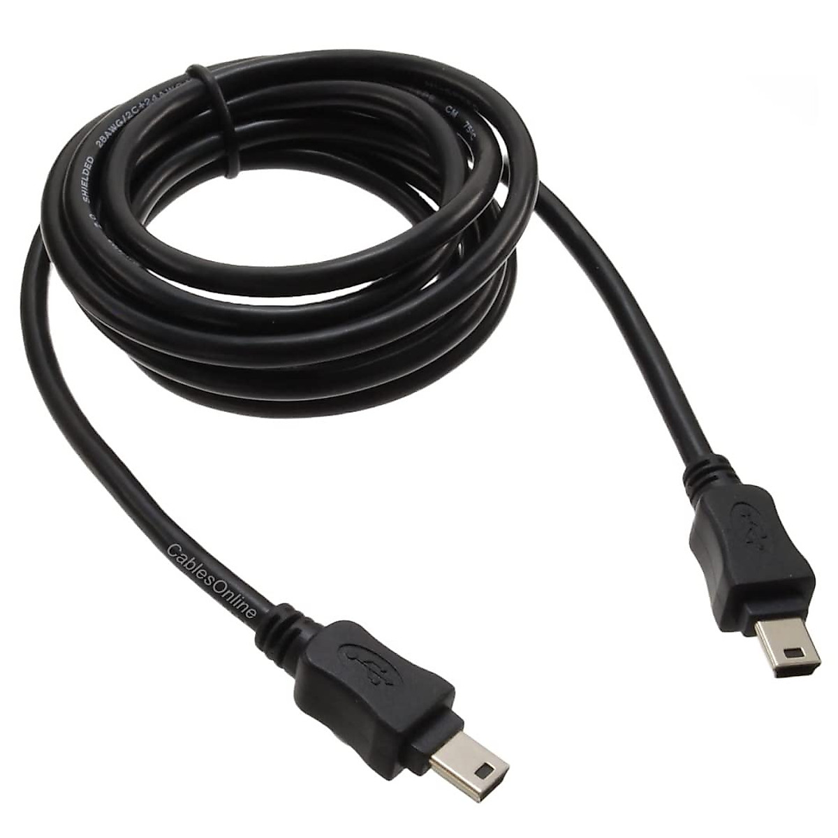 6ft CablesOnline USB 2.0 Mini-B 5-Pin to Mini-B 5-Pin Male/Male Cable, USB2-5506