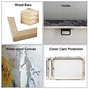 Artsbay 3 Pieces Modern Canvas Wall Art Fashion Woman Beauty Salon Painting Picture Nail Hand Spa Artwork Makeup and Manicure Poster Bedroom Decor Stretched Ready to Hang