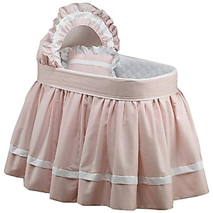 Baby Doll Bedding Darling Pique Bassinet Bedding, Pink
