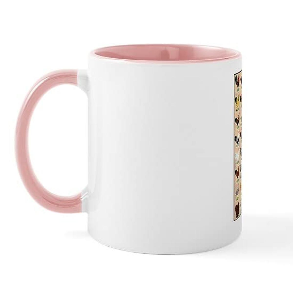 CafePress 96 Roosters And Hens Mug Ceramic Coffee Mug, Tea Cup 11 oz